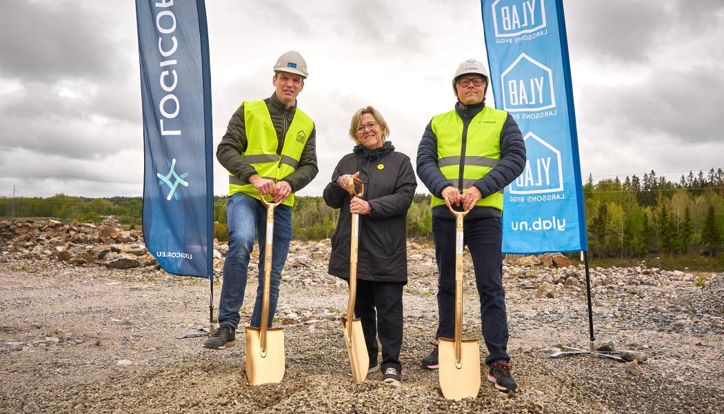 Första spadtaget för Logicors nya logistikpark i Nykvarn ...